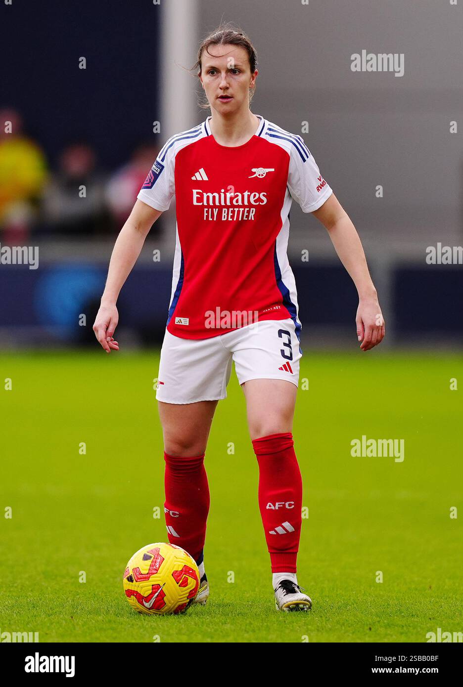 Arsenal's Lotte Wubben-Moy during the Barclays Women's Super League match at the Joie Stadium ...