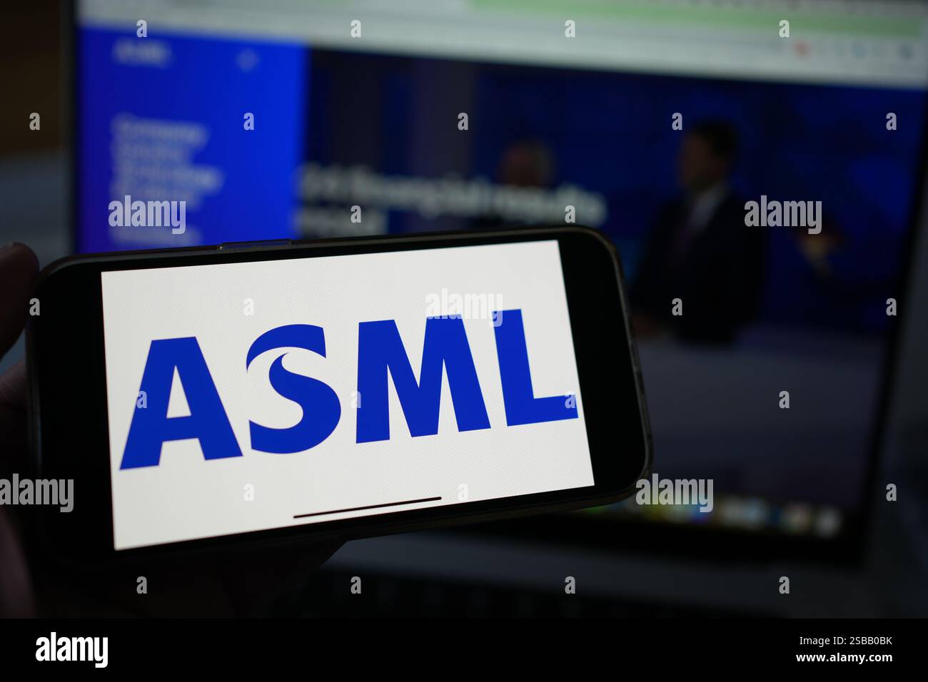 Roosendaal, The Netherlands - February 2, 2025: Person holding mobile ...