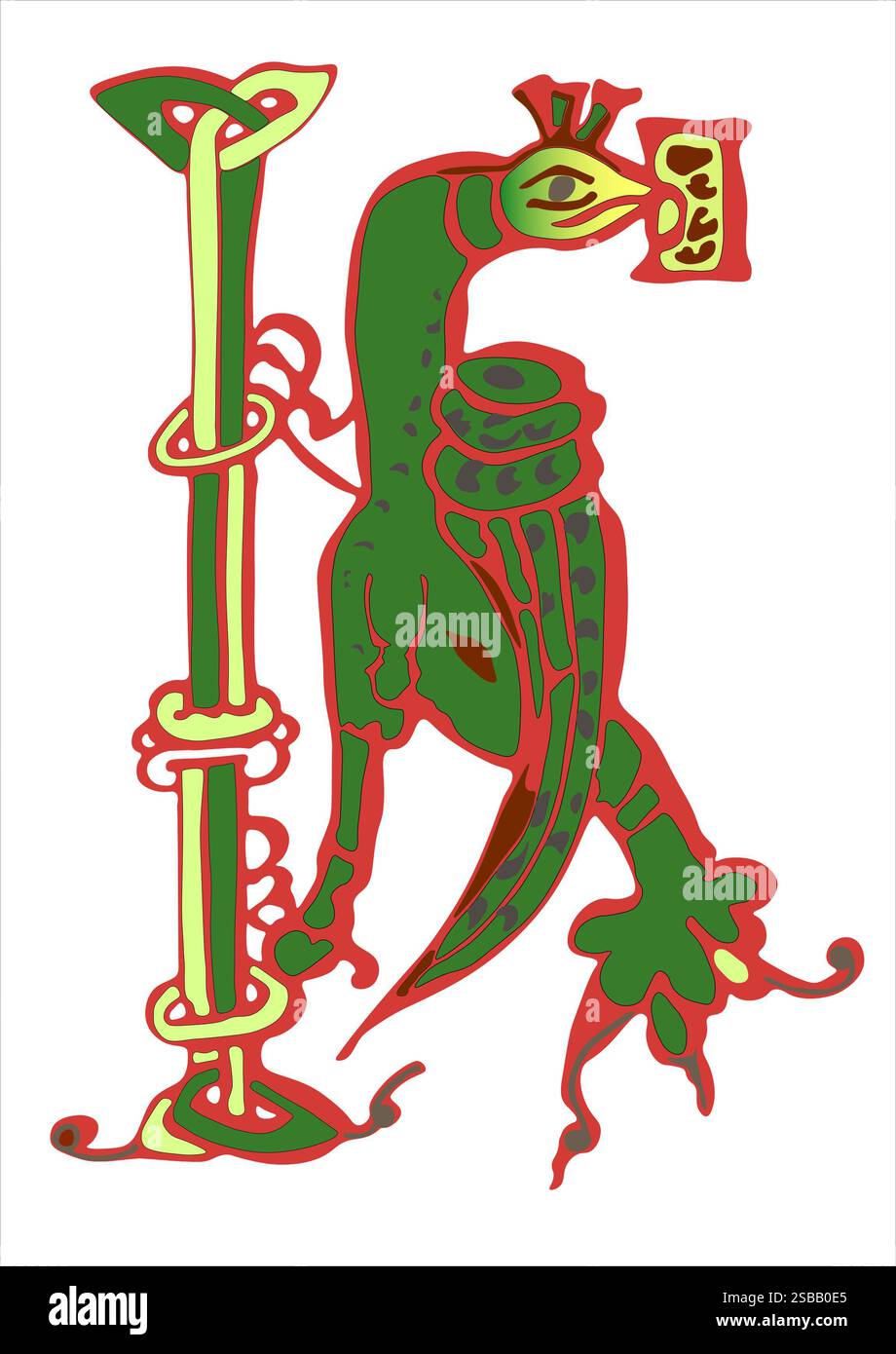 Cyrillic alphabet. Letters. Illustration, drawing of initial letters ...