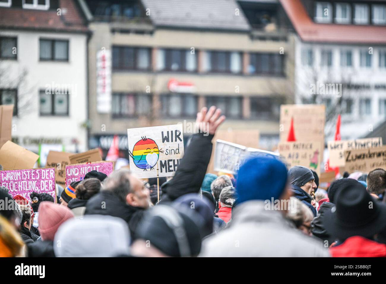 02 February 2025, Baden-Württemberg, Ulm: Numerous participants during ...