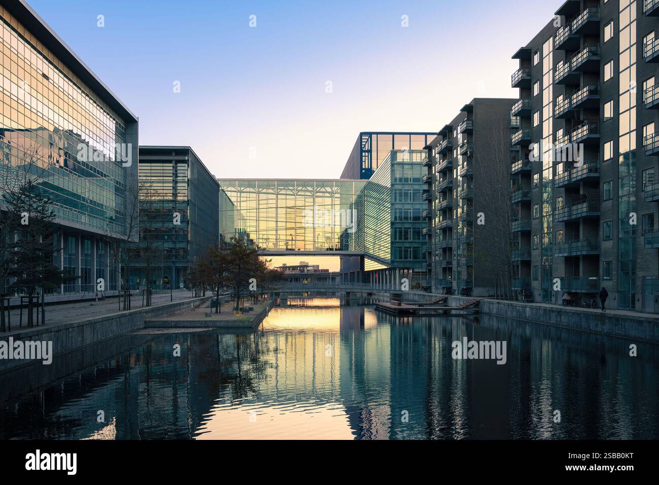 Copenhagen, Denmark - View across canal towards Danish Radio Concert ...
