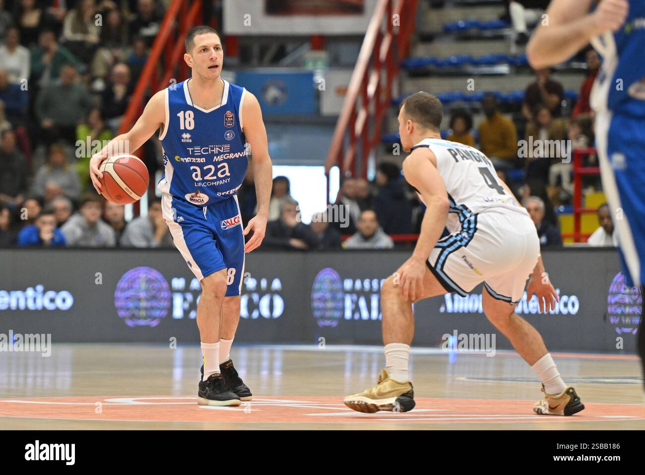 Naples, Italy. 02nd Feb, 2025. Nikola Ivanovic of Germani Brescia in action during the match ...