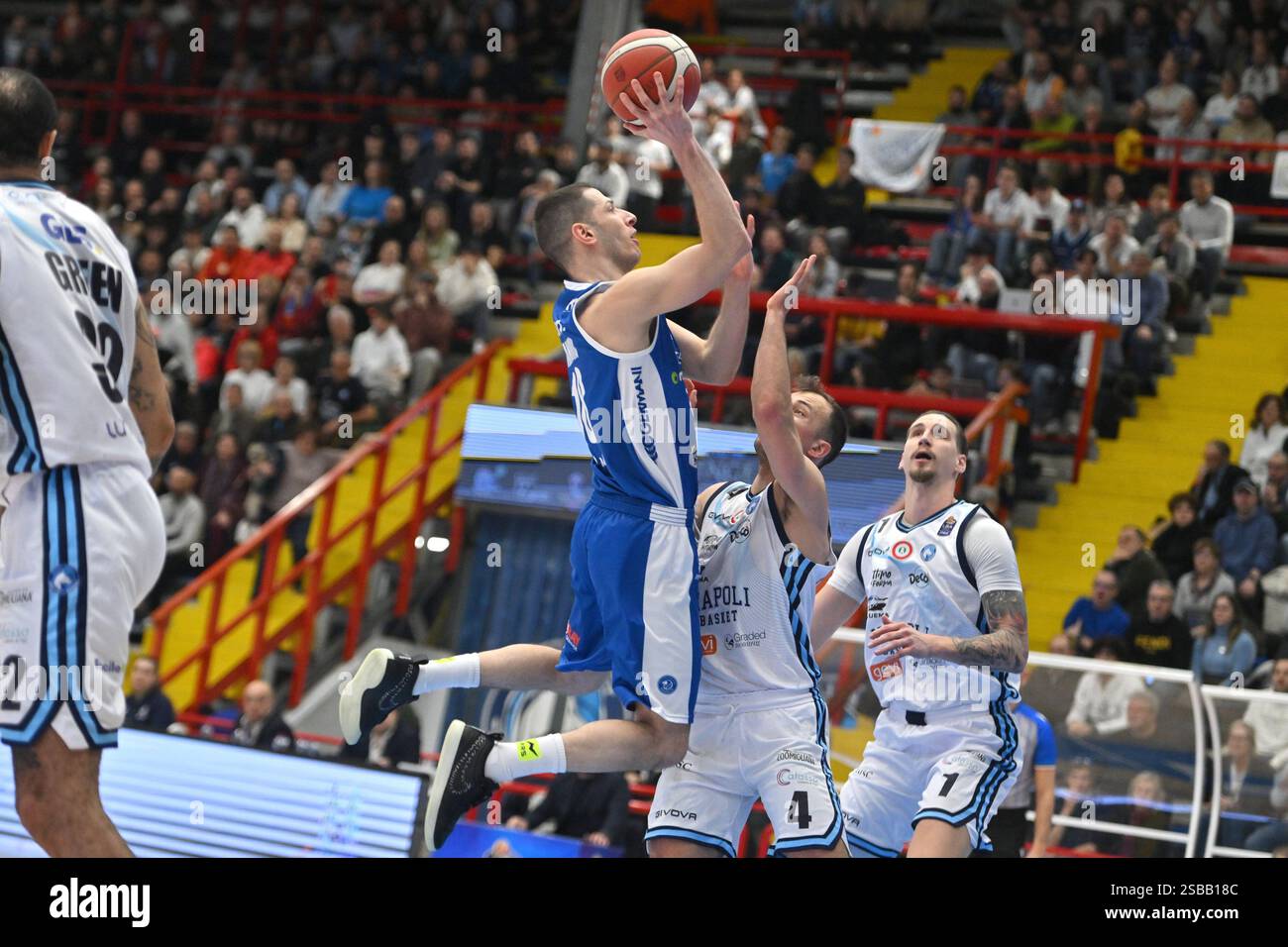 Naples, Italy. 02nd Feb, 2025. Nikola Ivanovic of Germani Brescia in action during the match ...