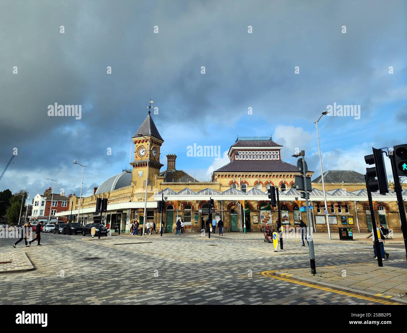 East Sussex, Eastbourne, Eastboure Railway Station. In 1886 the station ...