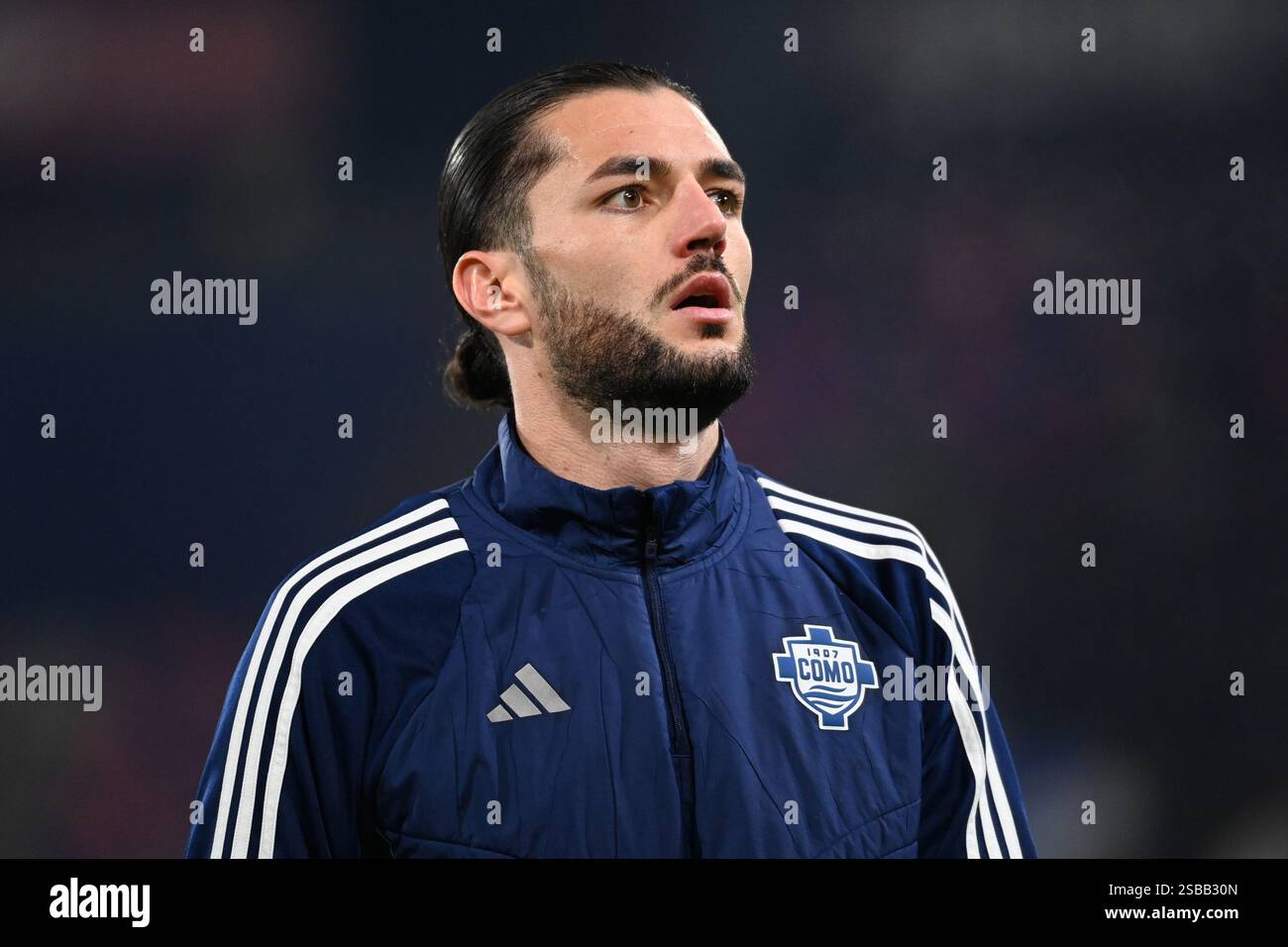 Bologna, Italy. 01st Feb, 2025. Dossena Alberto (Como) portrait during ...