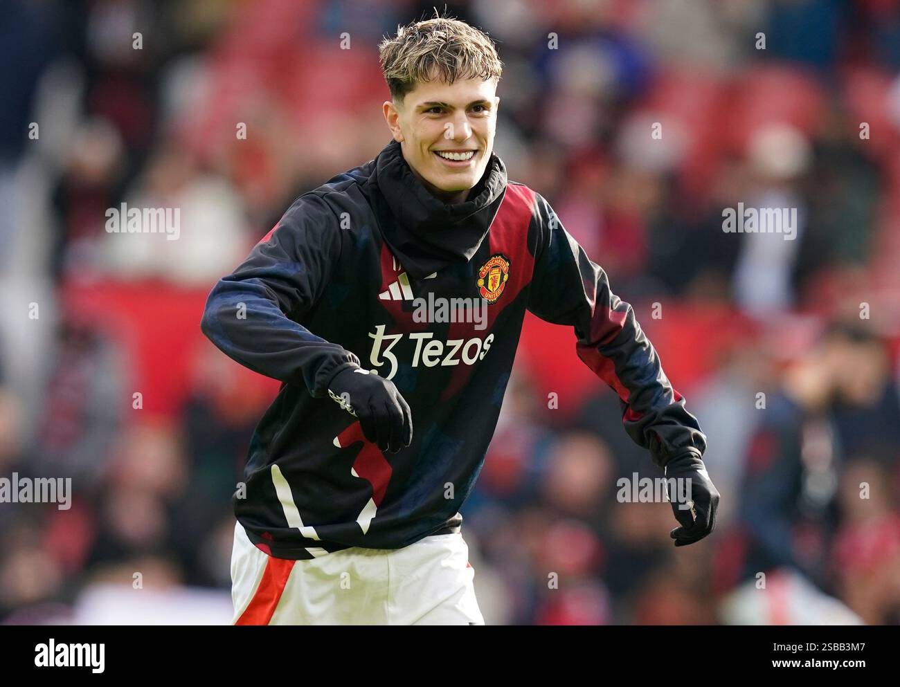 Manchester, UK. 2nd Feb, 2025. Alejandro Garnacho of Manchester United ...