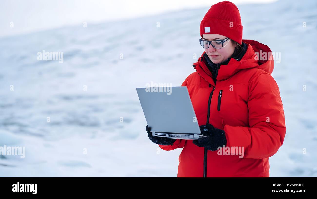 Researcher conducting scientific experiments and data analysis with ...