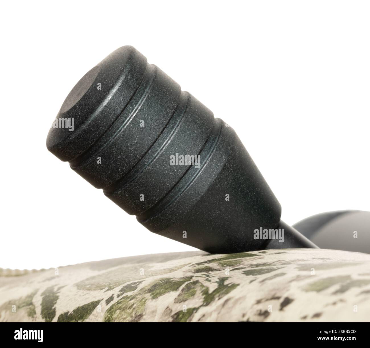 Oversize bolt handle on a bolt action rifle installed on the gun ...