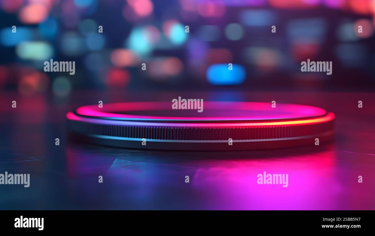 Vivid and dynamic breaking news banner with rotating animation effects ...