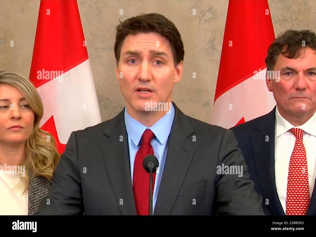 (250202) -- OTTAWA, Feb. 2, 2025 (Xinhua) -- This video screenshot ...