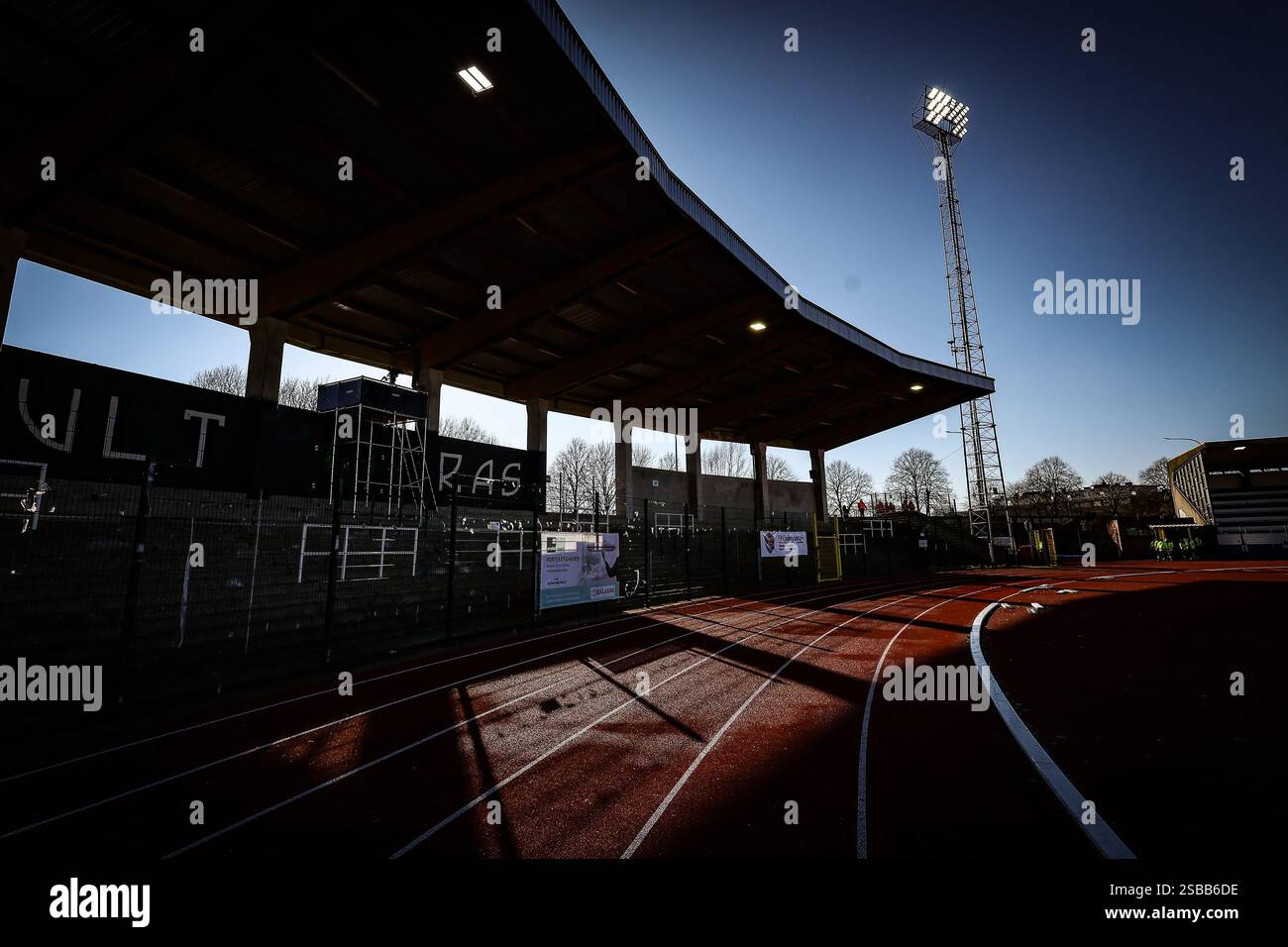 this picture shows the Tivoli stadium before a soccer match between ...