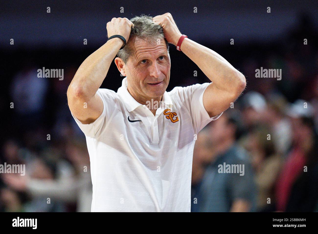 Los Angeles, USA. 1st Feb 2025. USC Trojans head coach Eric Musselman ...
