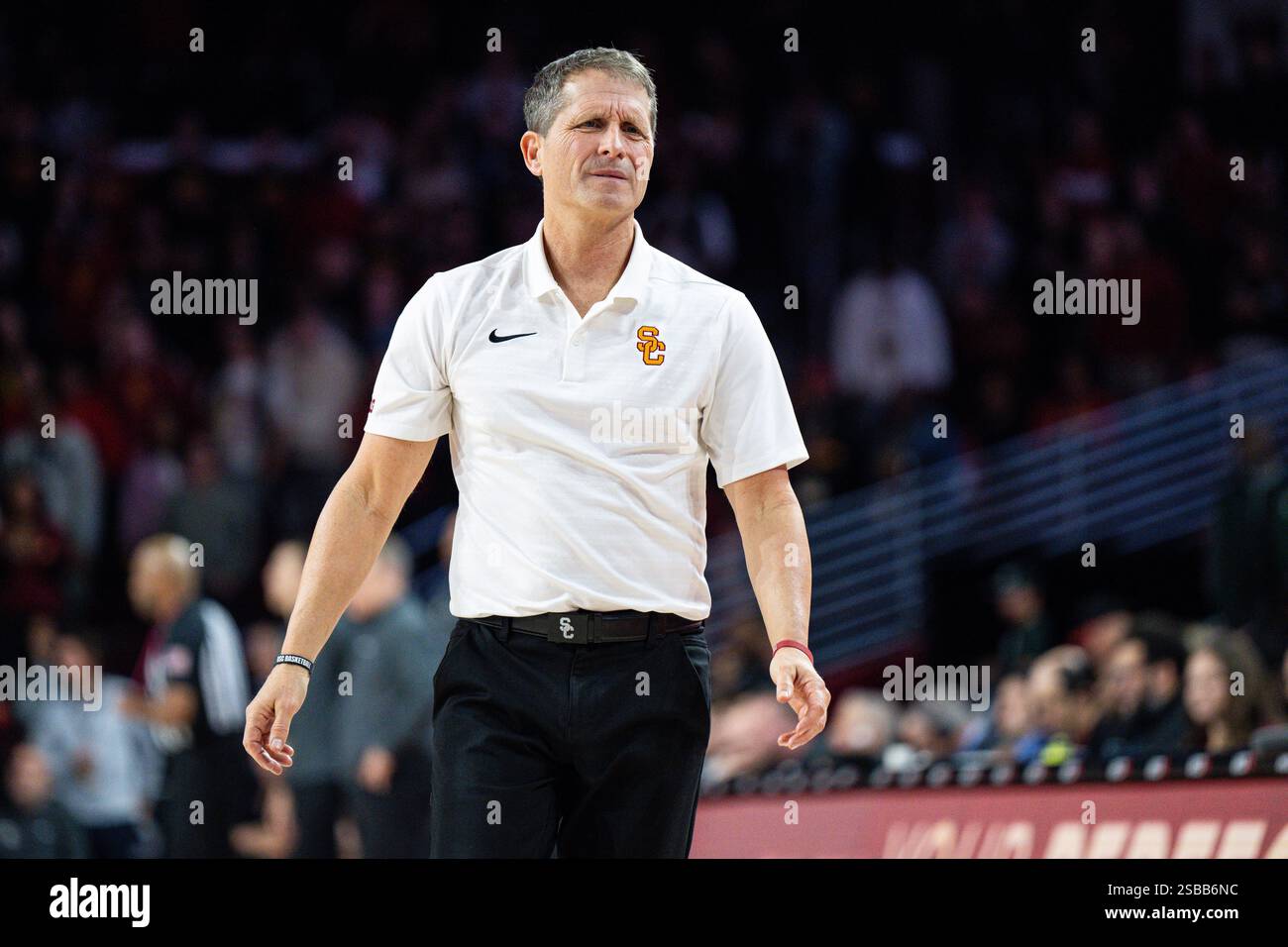 Los Angeles, USA. 1st Feb 2025. USC Trojans head coach Eric Musselman ...