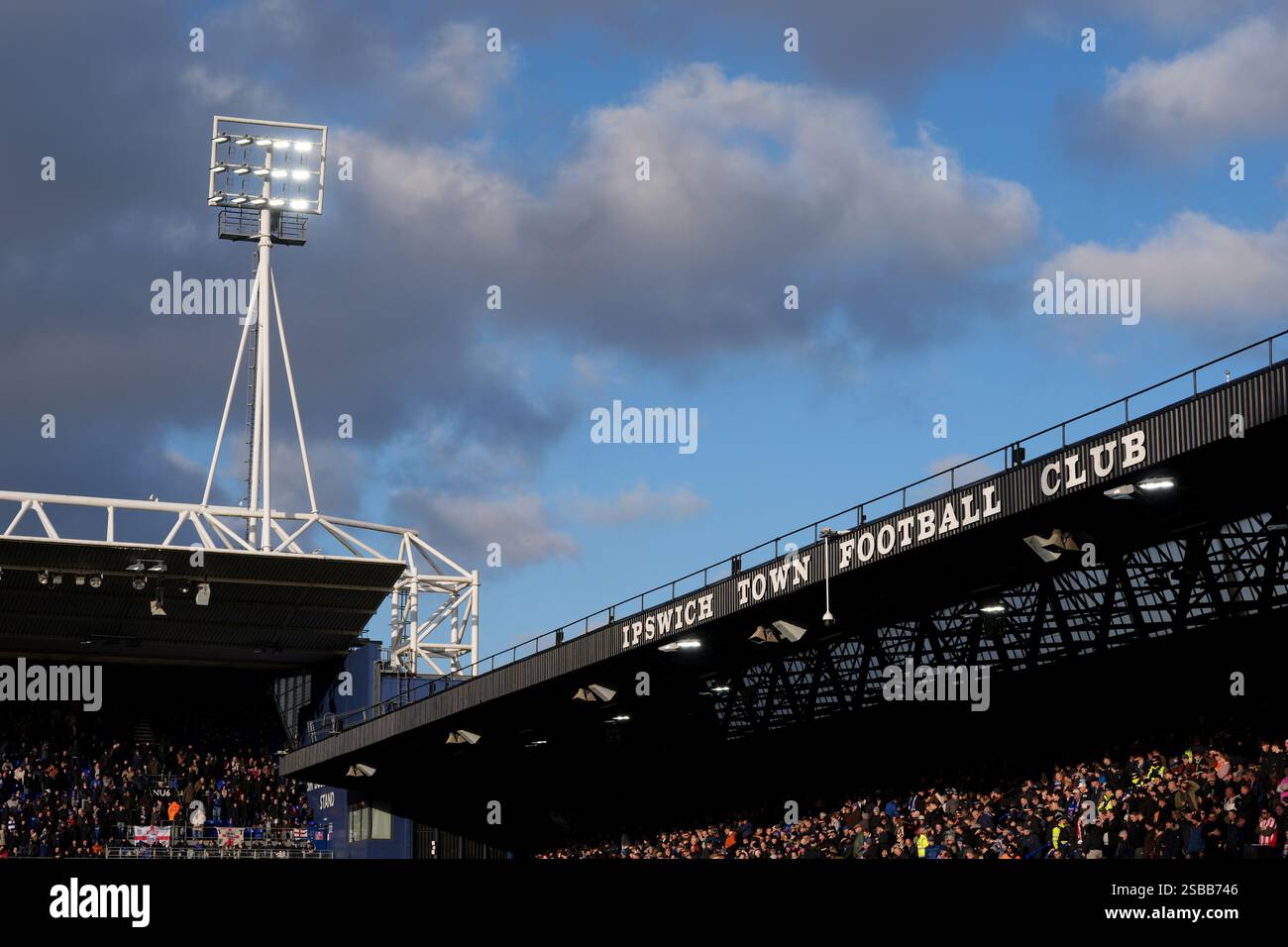 General view of fans in the stands during the Premier League match at ...