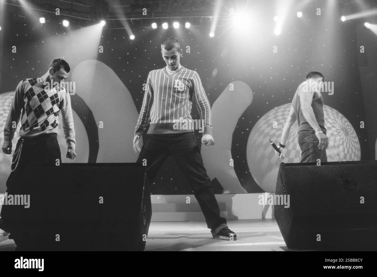 The boyband 3SL playing live on the Smash Hits Tour at Cardiff ...