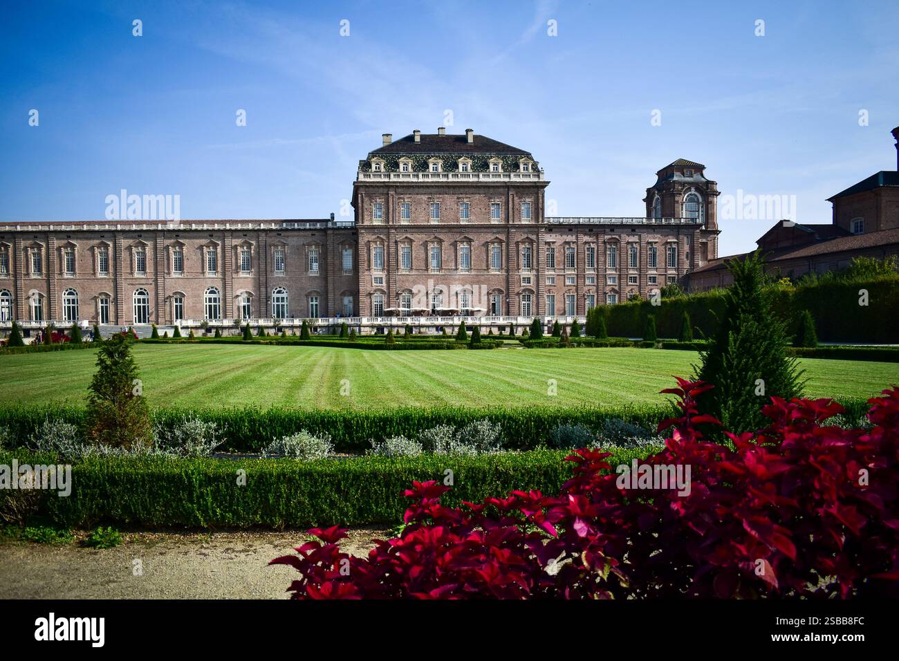 The Reggia of Venaria Gardens, in Venaria Reale, Near Turin, Italy and ...