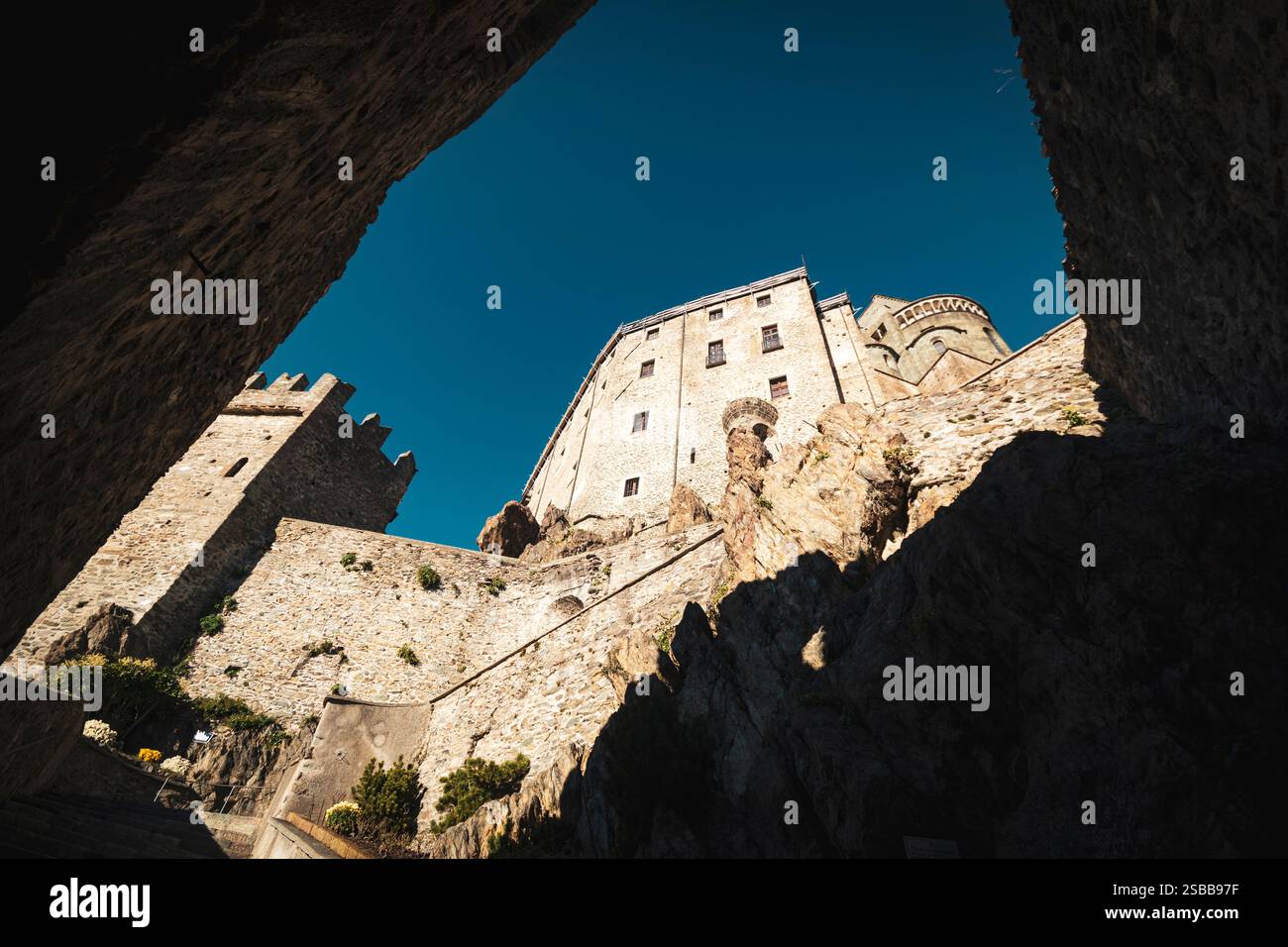 The Sacra of Saint Michel is a medieval Monastery symbol of the ...