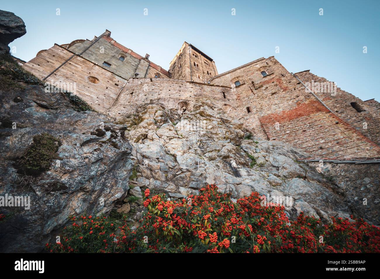 The Sacra of Saint Michel is a medieval Monastery symbol of the ...