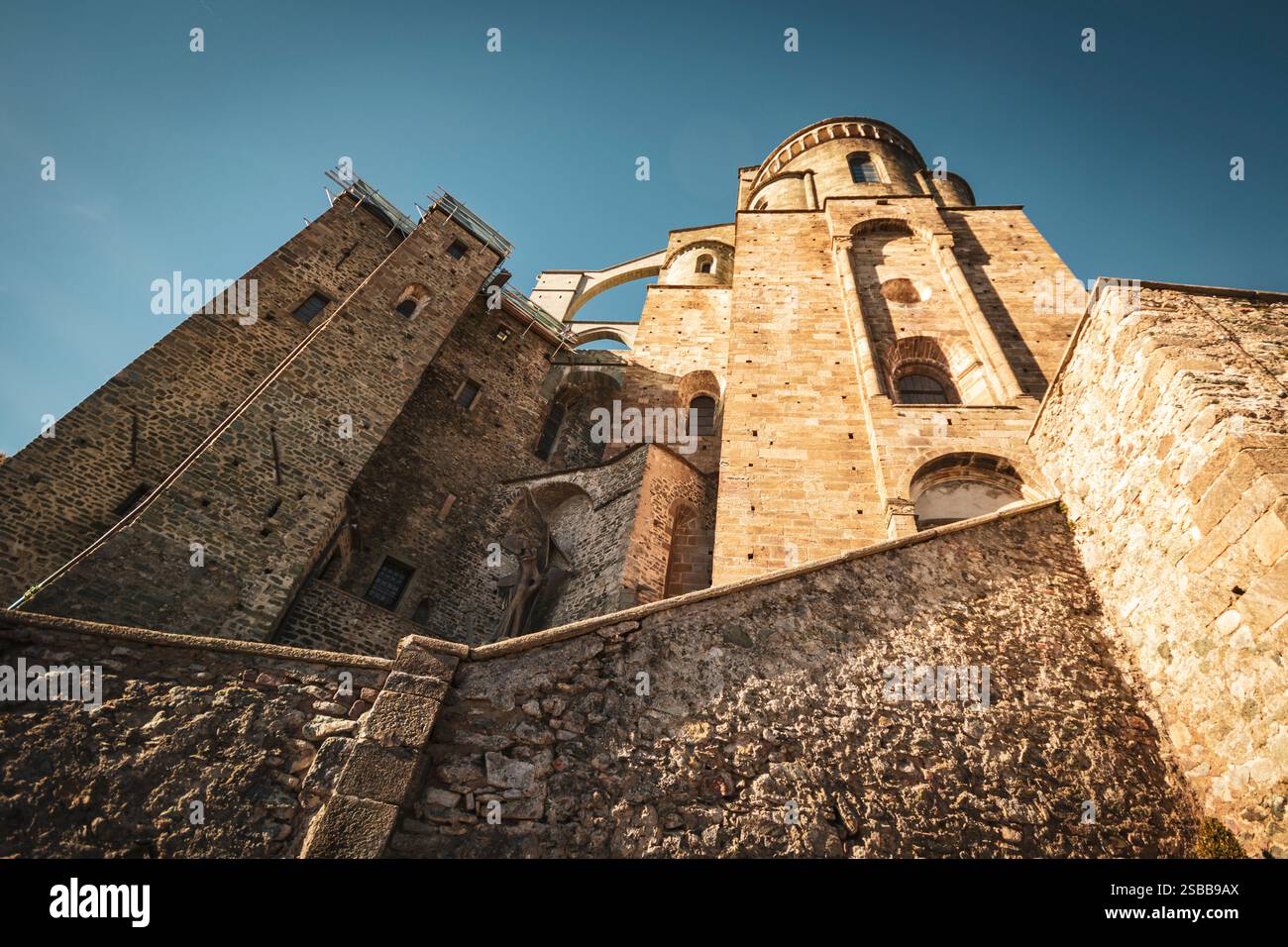 The Sacra of Saint Michel is a medieval Monastery symbol of the ...