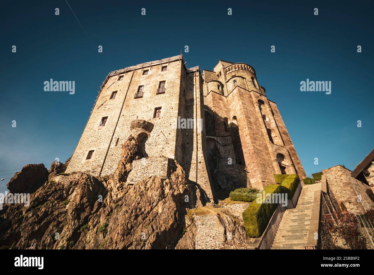 The Sacra of Saint Michel is a medieval Monastery symbol of the ...