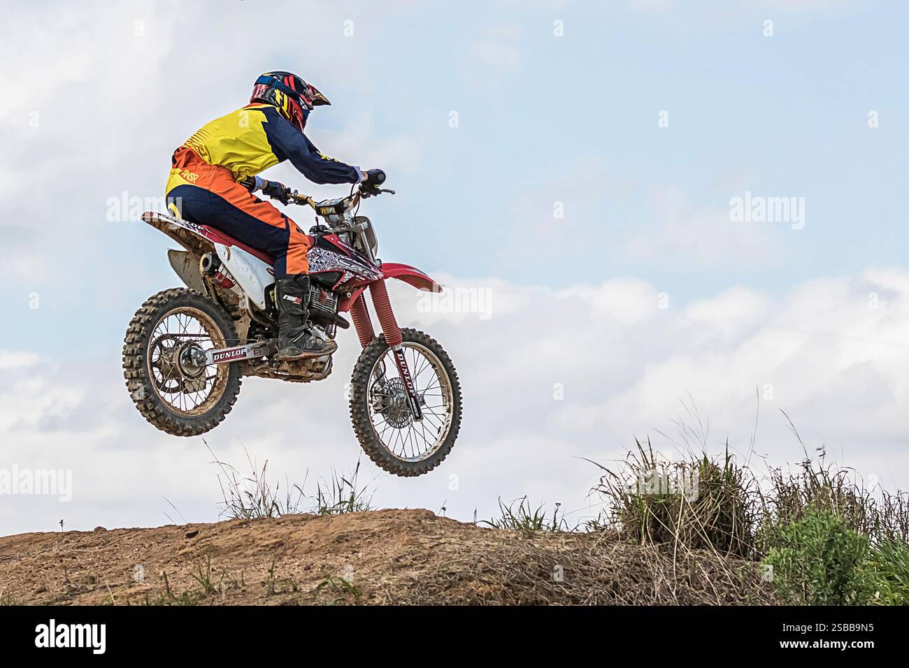 Training for a motocross competition Stock Photo - Alamy