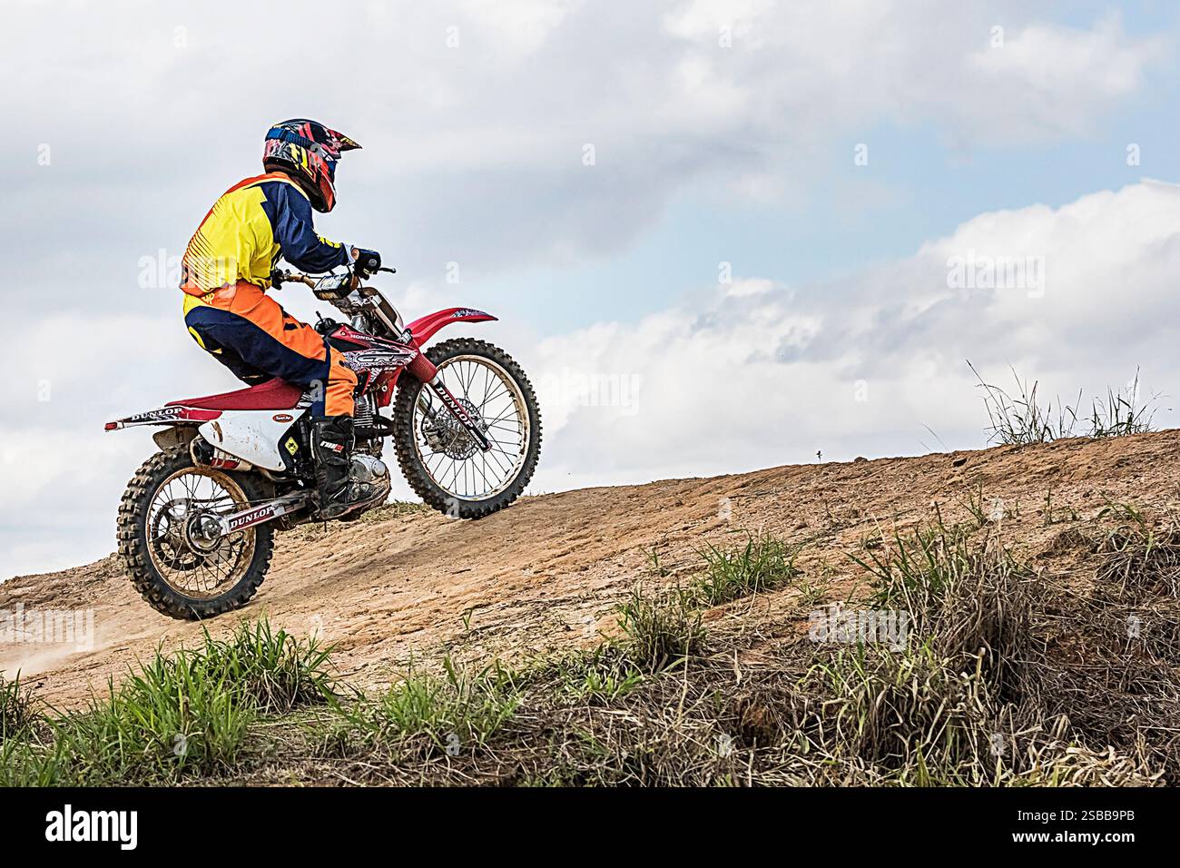 Training for a motocross competition Stock Photo - Alamy