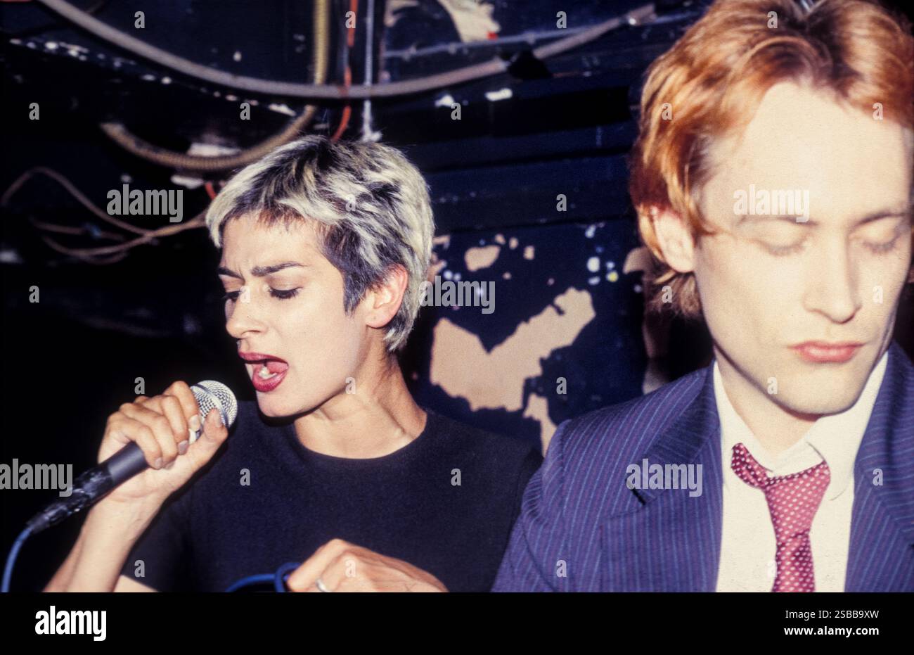 TINY MONROE, CONCERT, 1996: Singer Norma Jean "NJ" Wilow and guitarist ...