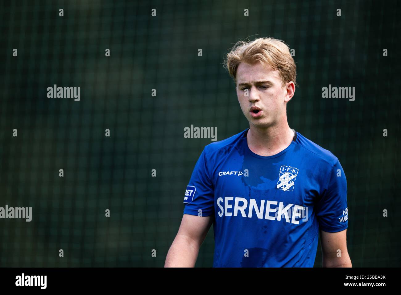 Alvor, Portugal. 02nd Feb, 2025. 250202 Noah Tolf under en fotbollsträning med IFK Göteborg den ...