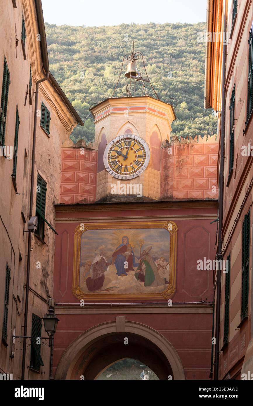 Liguria, Italy. The medieval village of Finalborgo, one of the most ...