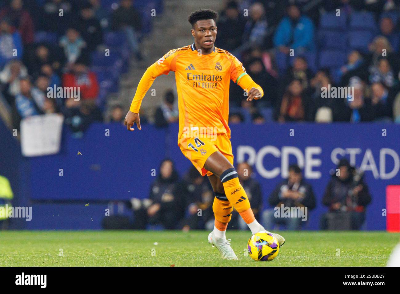 Aurelien Tchouameni (Real Madrid FC) seen in action during the LaLiga ...