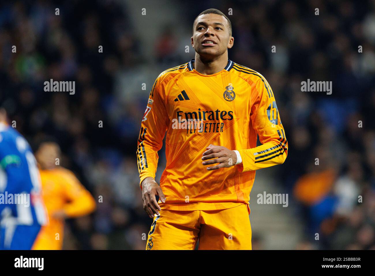 Kylian Mbappe (Real Madrid FC) seen in action during the LaLiga ...