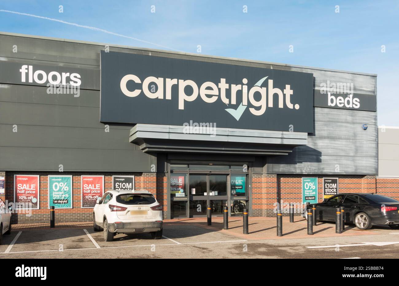 Carpetright store front showing logo or signage Armstrong Retail Park ...