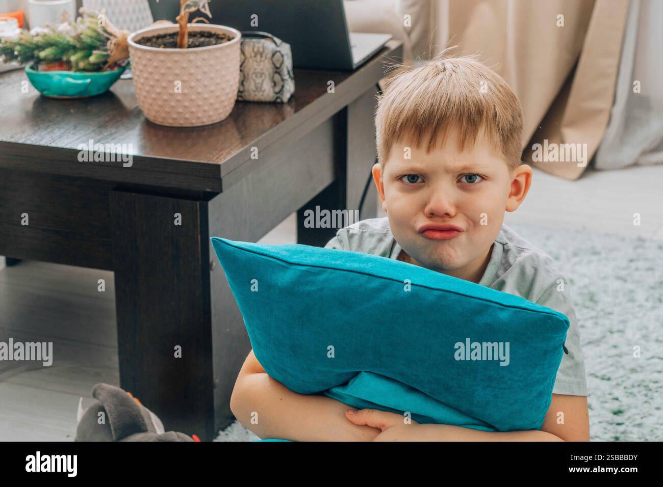 Angry boy pillow hi-res stock photography and images - Alamy