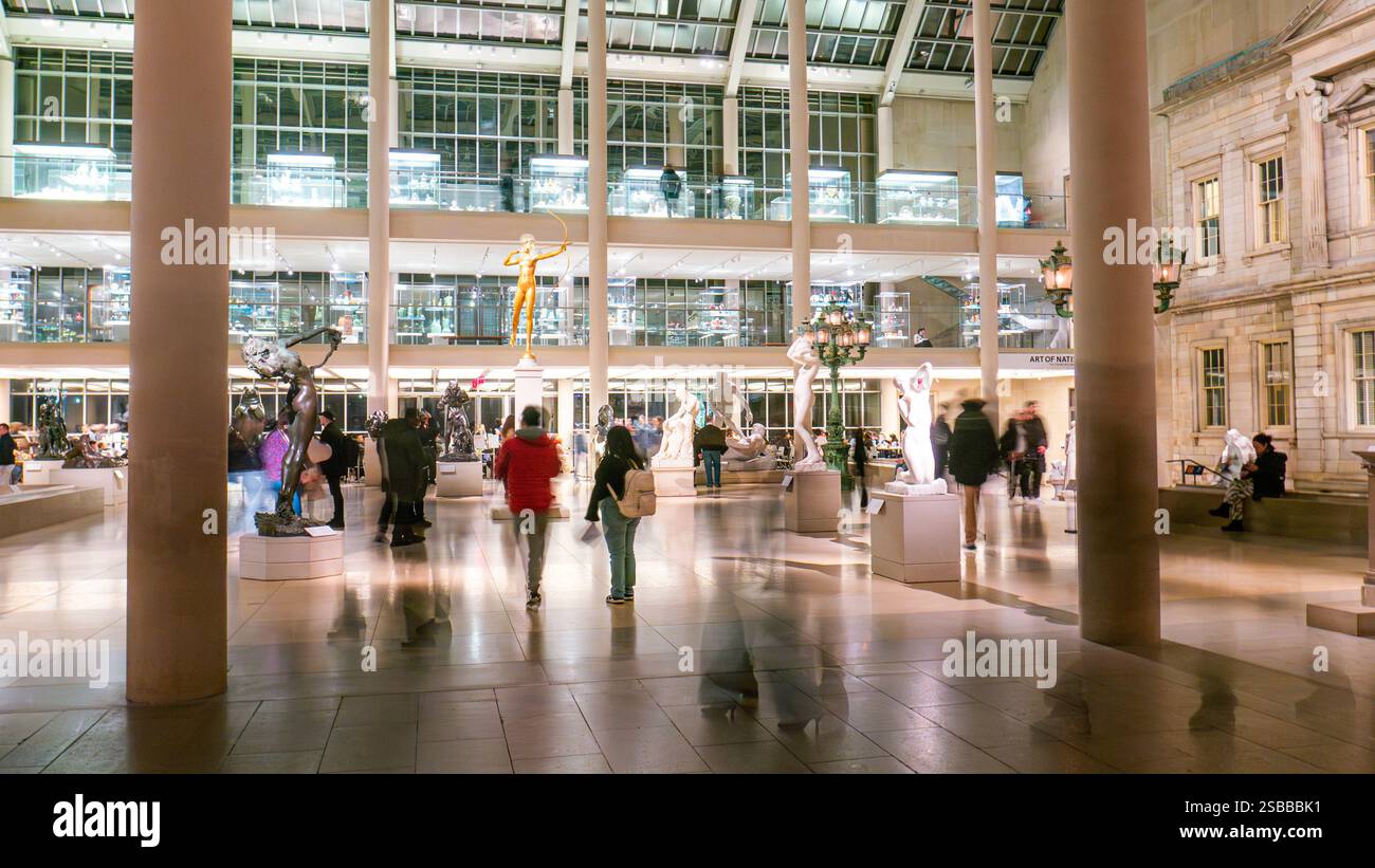 New York City, USA. 1st February, 2025. Museum goers visiting the ...