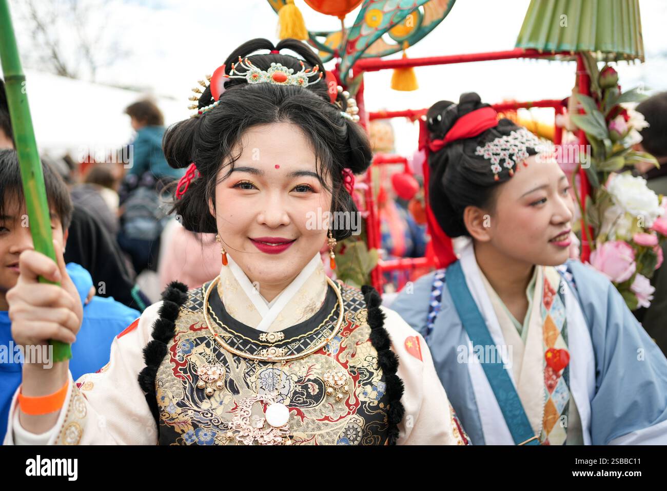 Madrid, Spain. 2nd February, 2025. The Chinese New Year parade is the ...