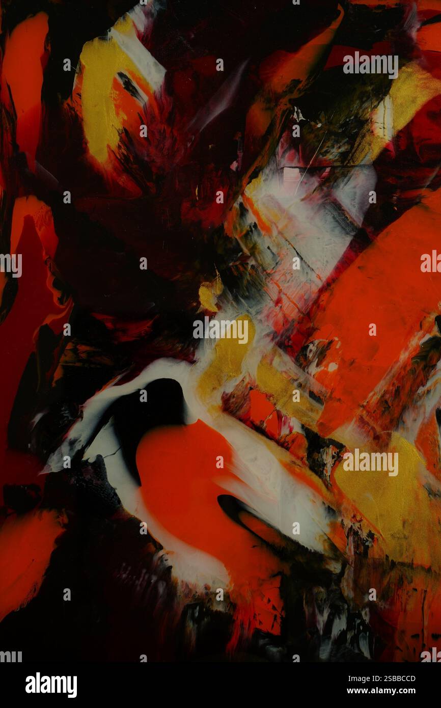 Abstract art on an acrylic support Stock Photo - Alamy