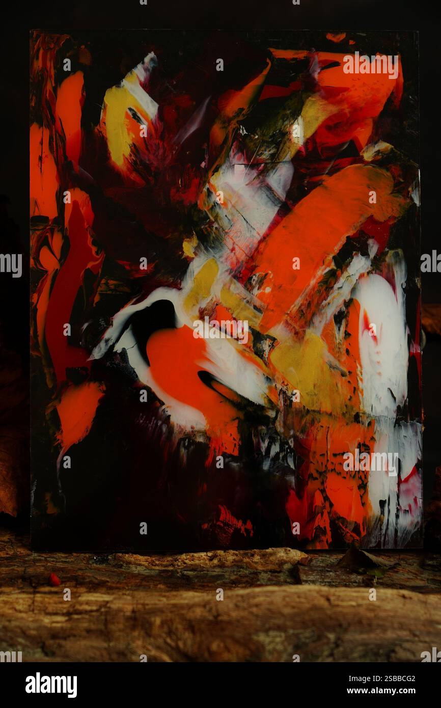 Abstract art on an acrylic support Stock Photo - Alamy