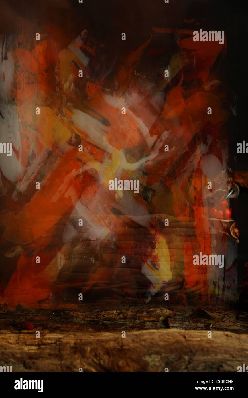 Abstract art on an acrylic support Stock Photo - Alamy