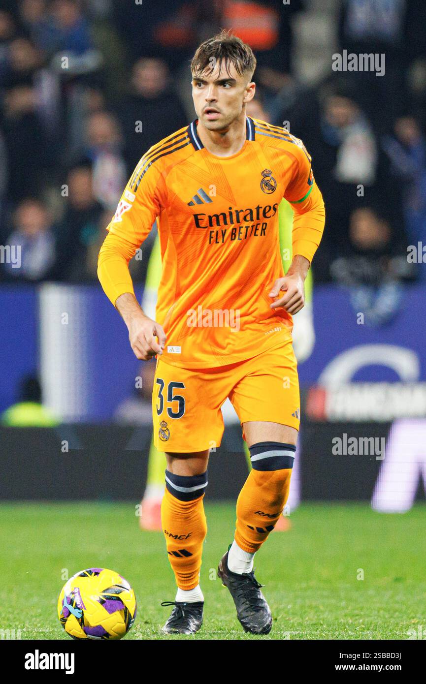 Barcelona, Spain. 01st Feb, 2025. Raul Asencio (Real Madrid FC) seen in ...