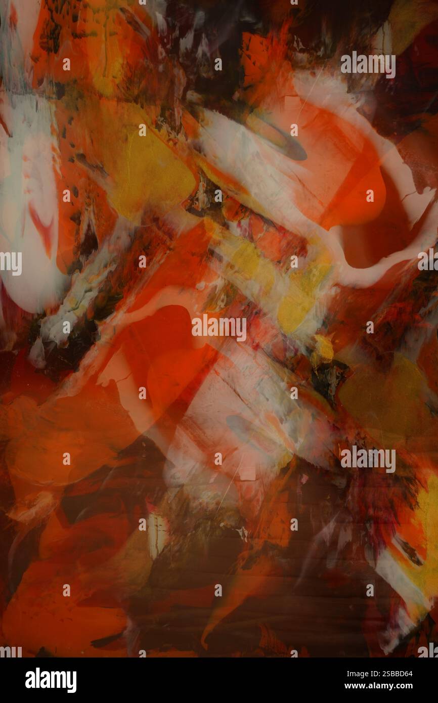 Abstract art on an acrylic support Stock Photo - Alamy