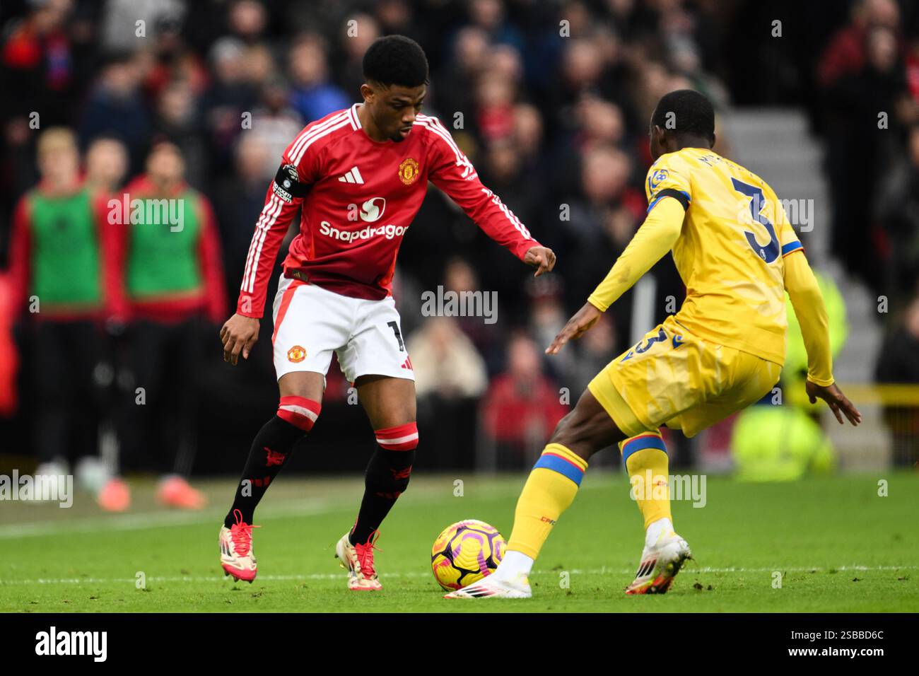 Amad Diallo of Manchester United in action during the Premier League ...