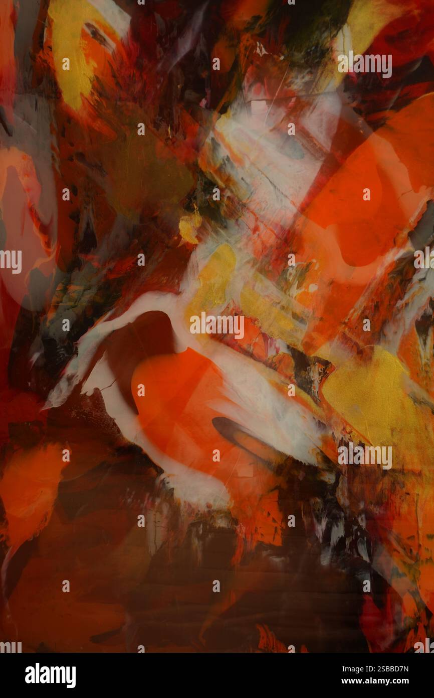 Abstract art on an acrylic support Stock Photo - Alamy