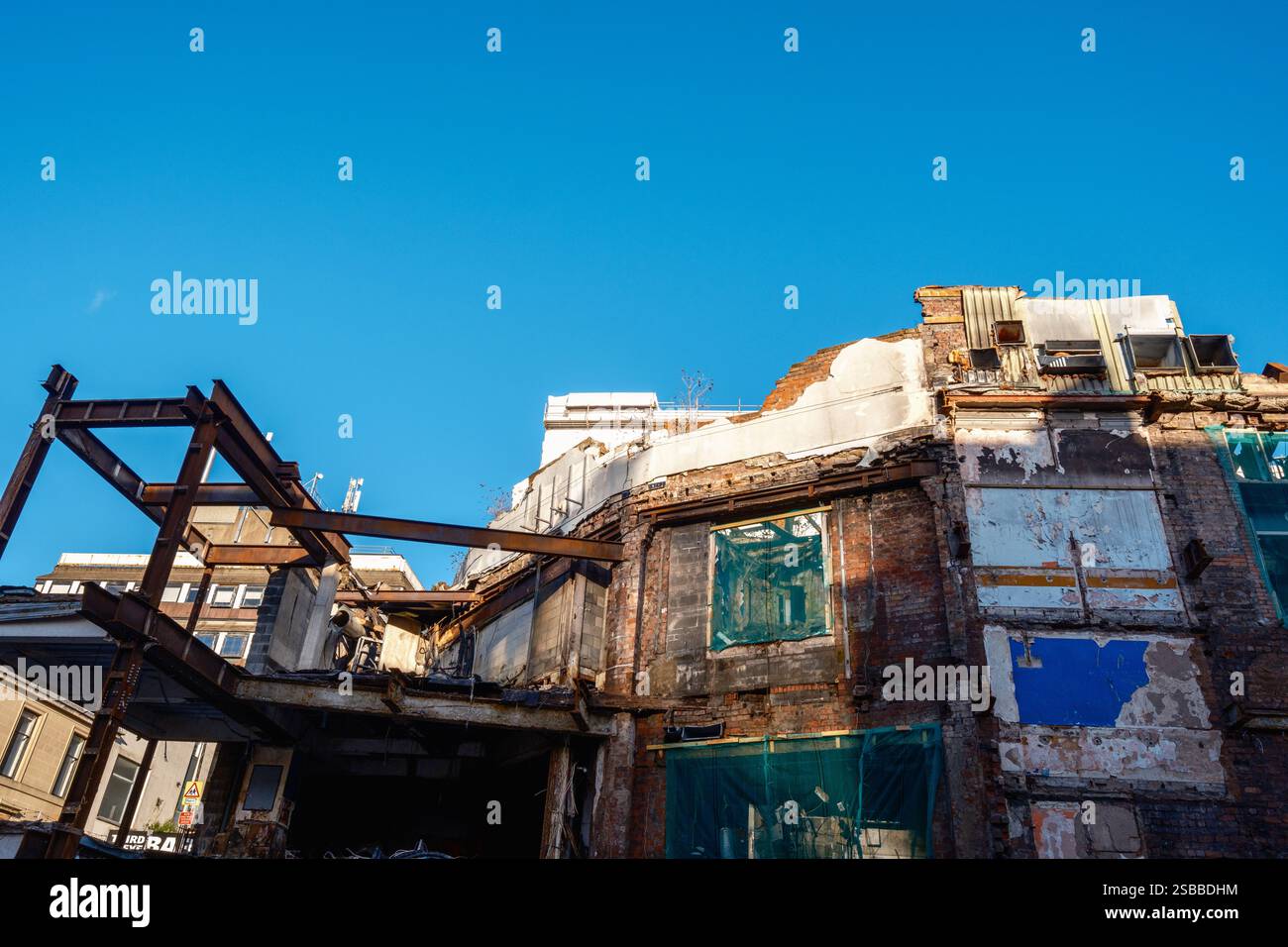 Glasgow Scotland: 8th Jan 2025: ABC Glasgow Academy fire damage ...