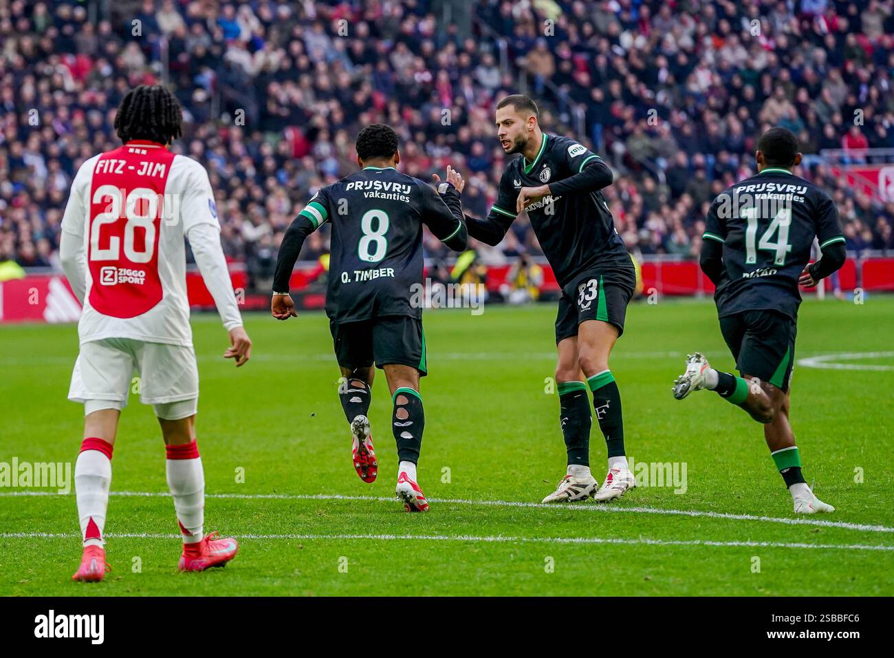 Amsterdam, Nederland. 02nd Feb, 2025. AMSTERDAM, 02-02-2025, Johan Cruyff Arena, Dutch ...