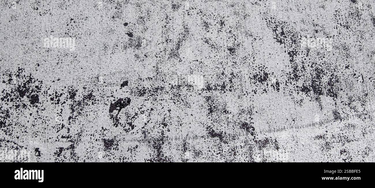 White painted asphalt with specs of black background texture Stock ...