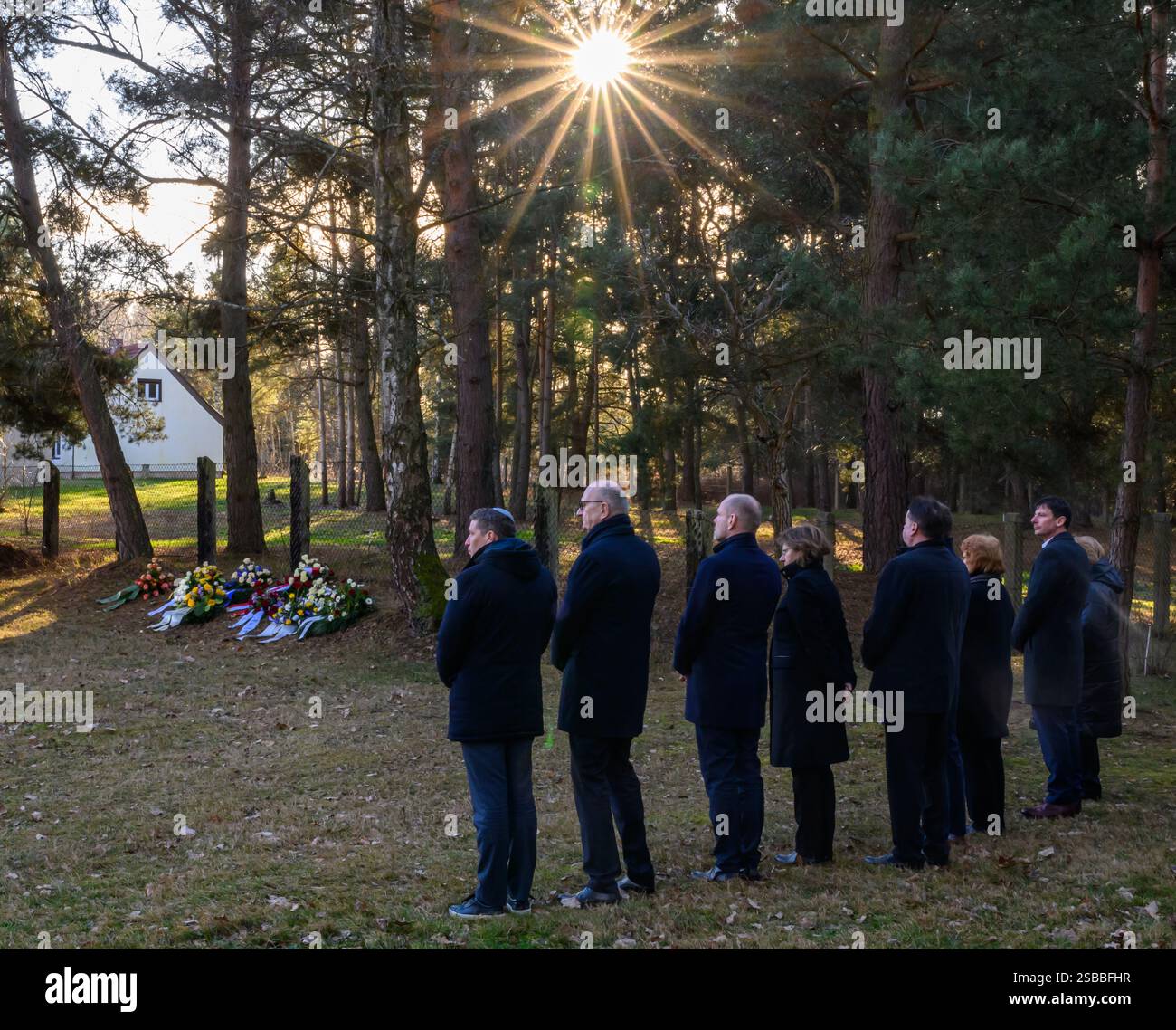 02 February 2025, Brandenburg, Jamlitz: Ran Ronen (l), representing the ...