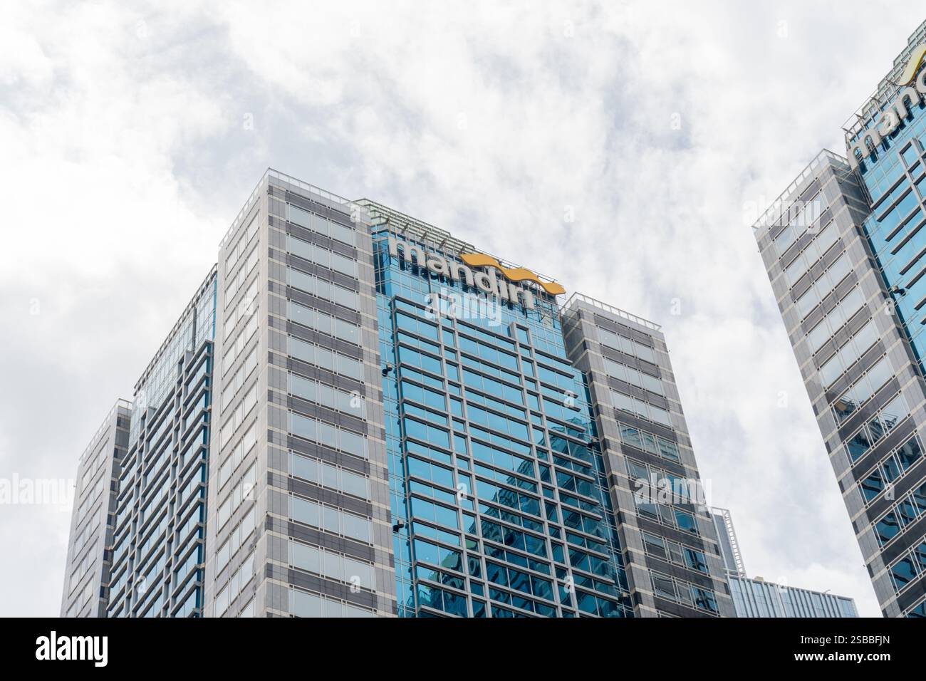 Jakarta, Indonesia - January 23, 2025: Bank Mandiri office buildings in ...