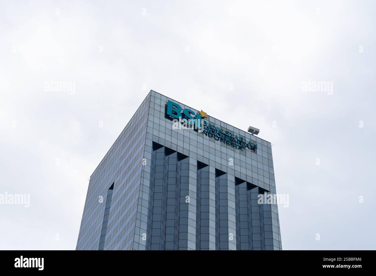 Jakarta, Indonesia - January 25, 2025: Bank Syariah Indonesia (BSI) head office in Jakarta ...