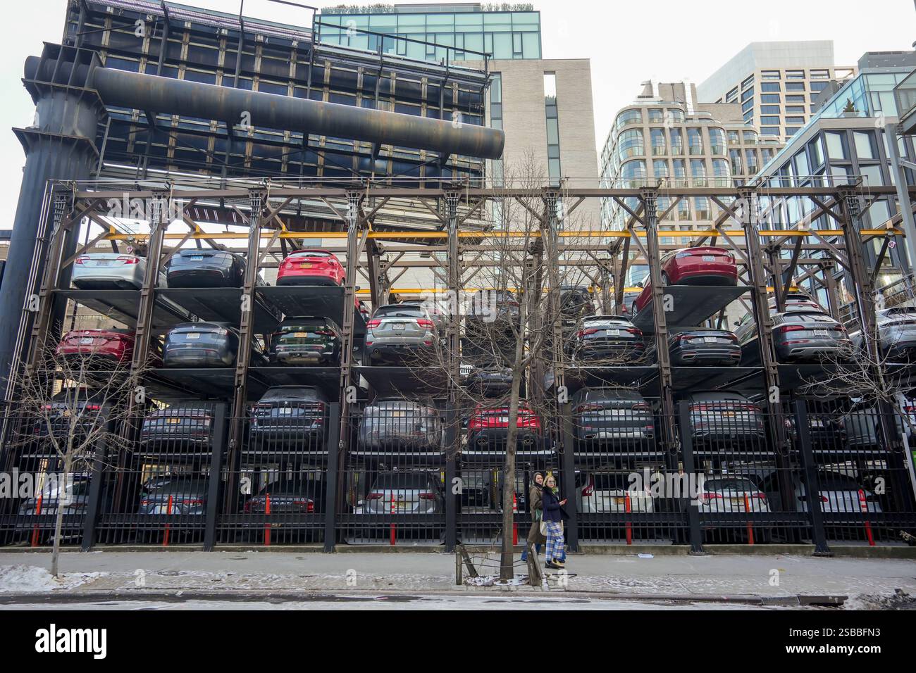 A parking lot in the Chelsea neighborhood of New York on Saturday ...