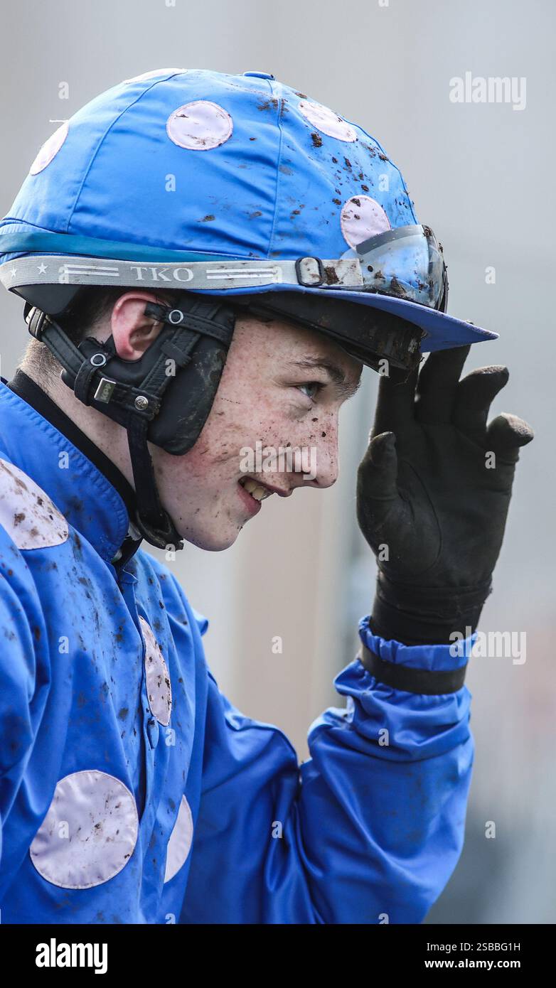Jockey Conor Stone-Walsh celebrates a winning ride on Backtonormal in ...